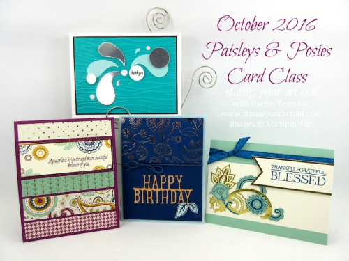 Photos of Projects From October Classes - Stamp Your Art Out!