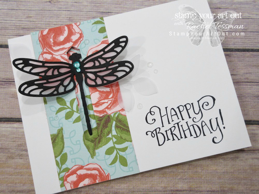 Detailed Dragonfly Closure Card - Stamp Your Art Out!