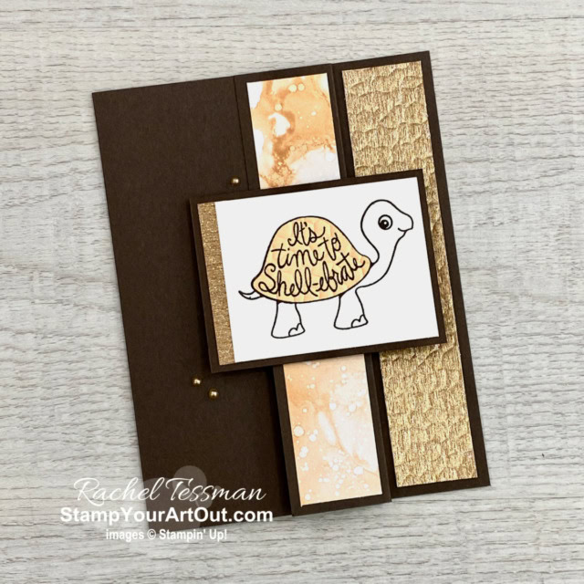 Shell-ebrating Turtle Z-Fold Card - Stamp Your Art Out!