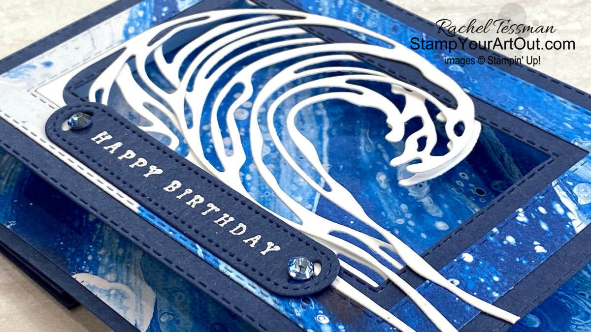 Waves of the Ocean Pillar Pop-Up Window Card - Stamp Your Art Out!